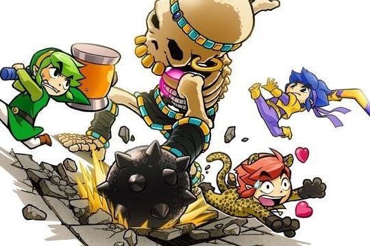 Legend of Zelda: Tri Force Heroes: Himmelstempel Abschnitt 1, 2, 3, 4 ...