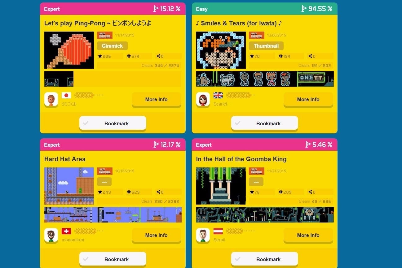 Nintendo presenta el portal Super Mario Maker Bookmark | Eurogamer.es