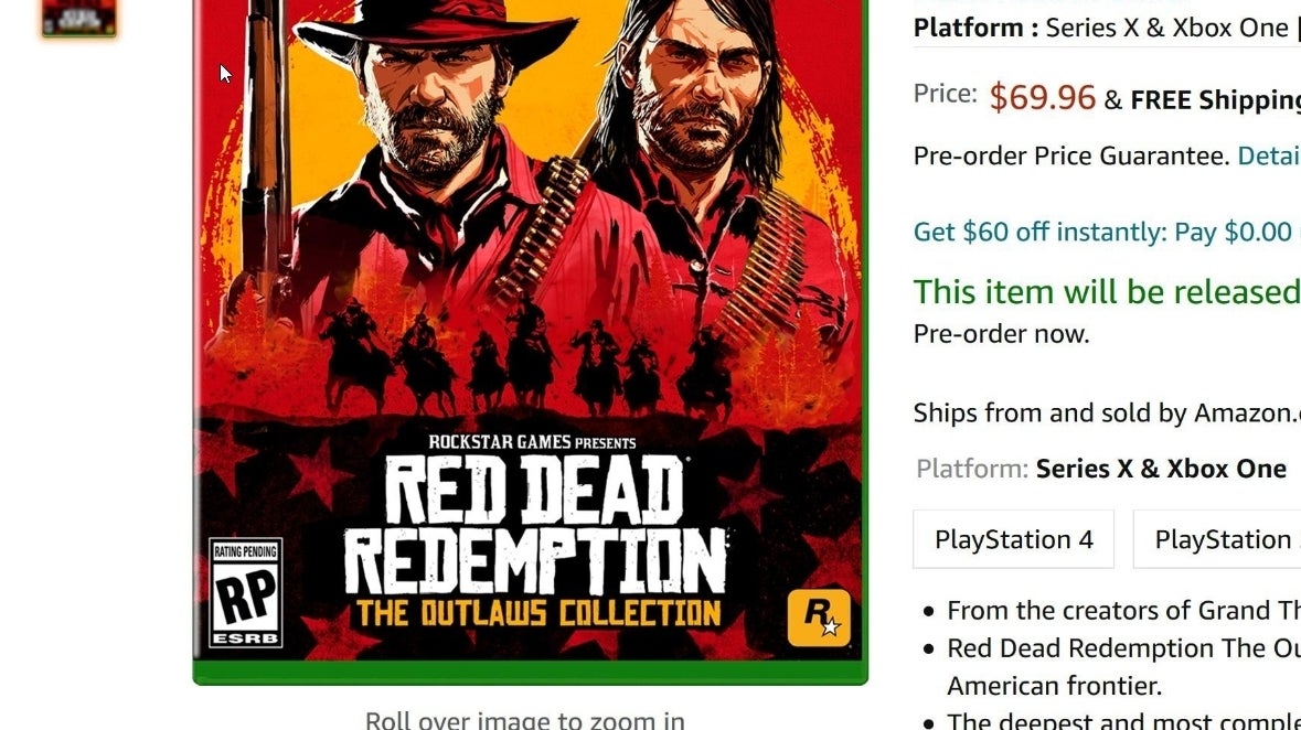 Rumor: Red Dead Redemption The Outlaws Collection | Eurogamer.pt