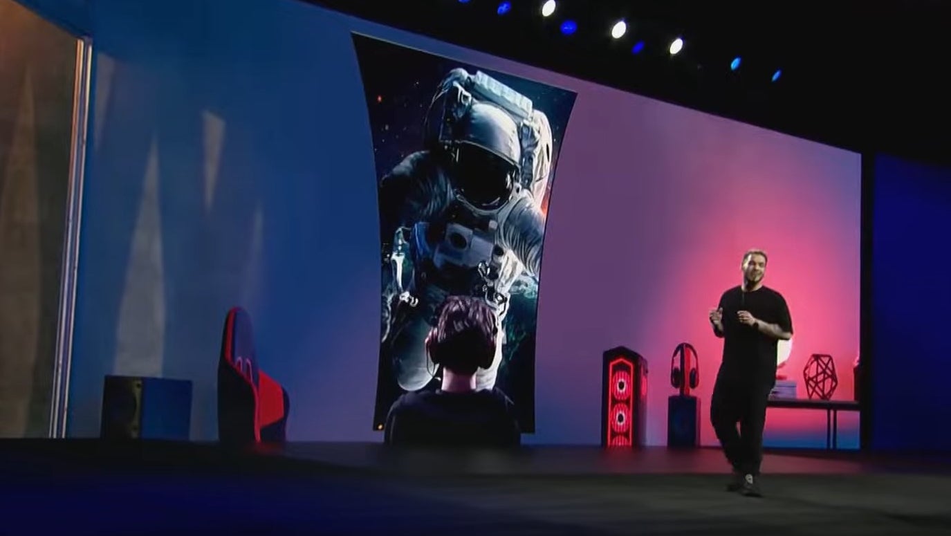 Samsung apresenta monitor curvo de 55 polegadas e que pode ser colocado ...