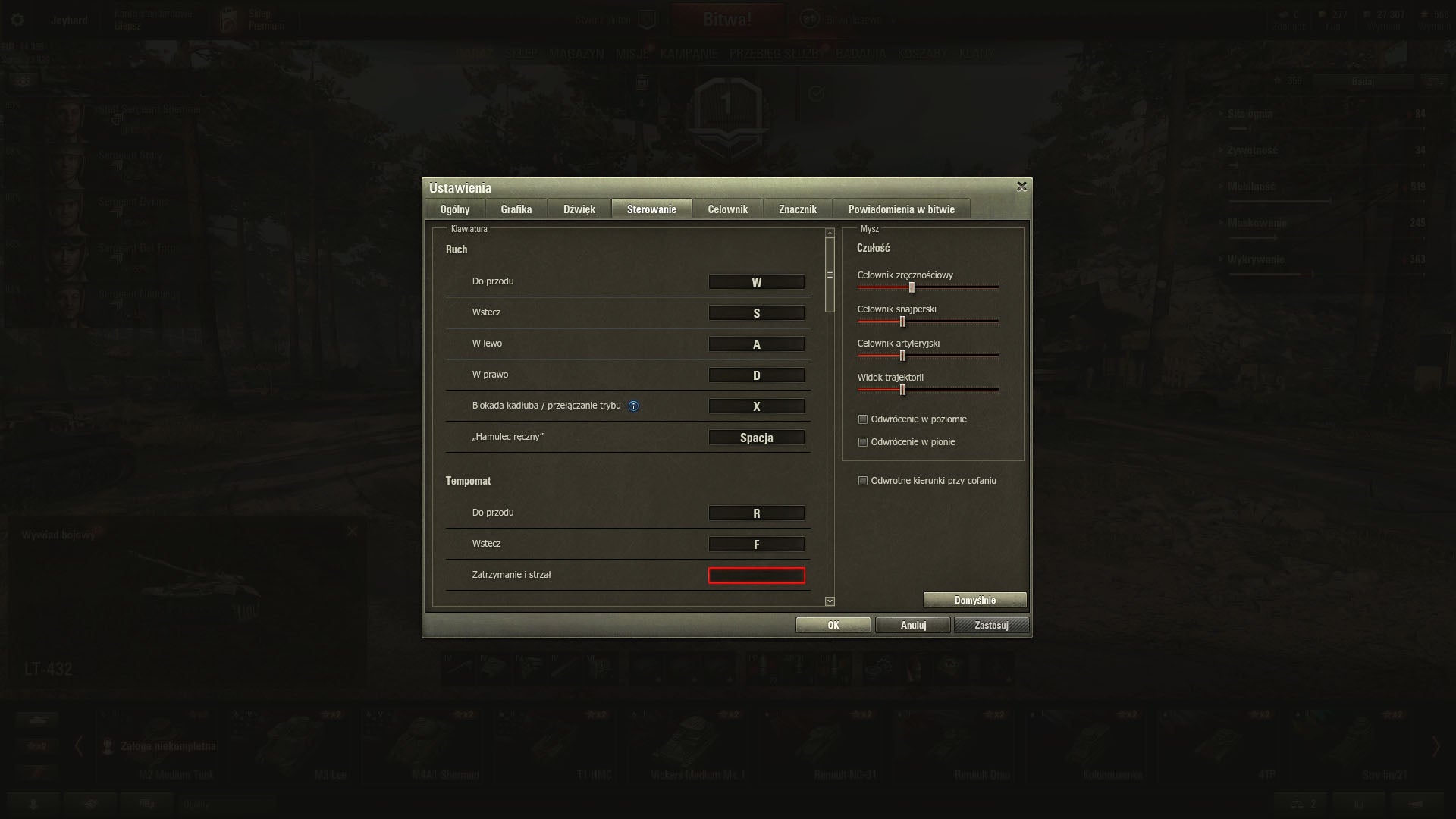 World of Tanks - sterowanie PC | Eurogamer.pl