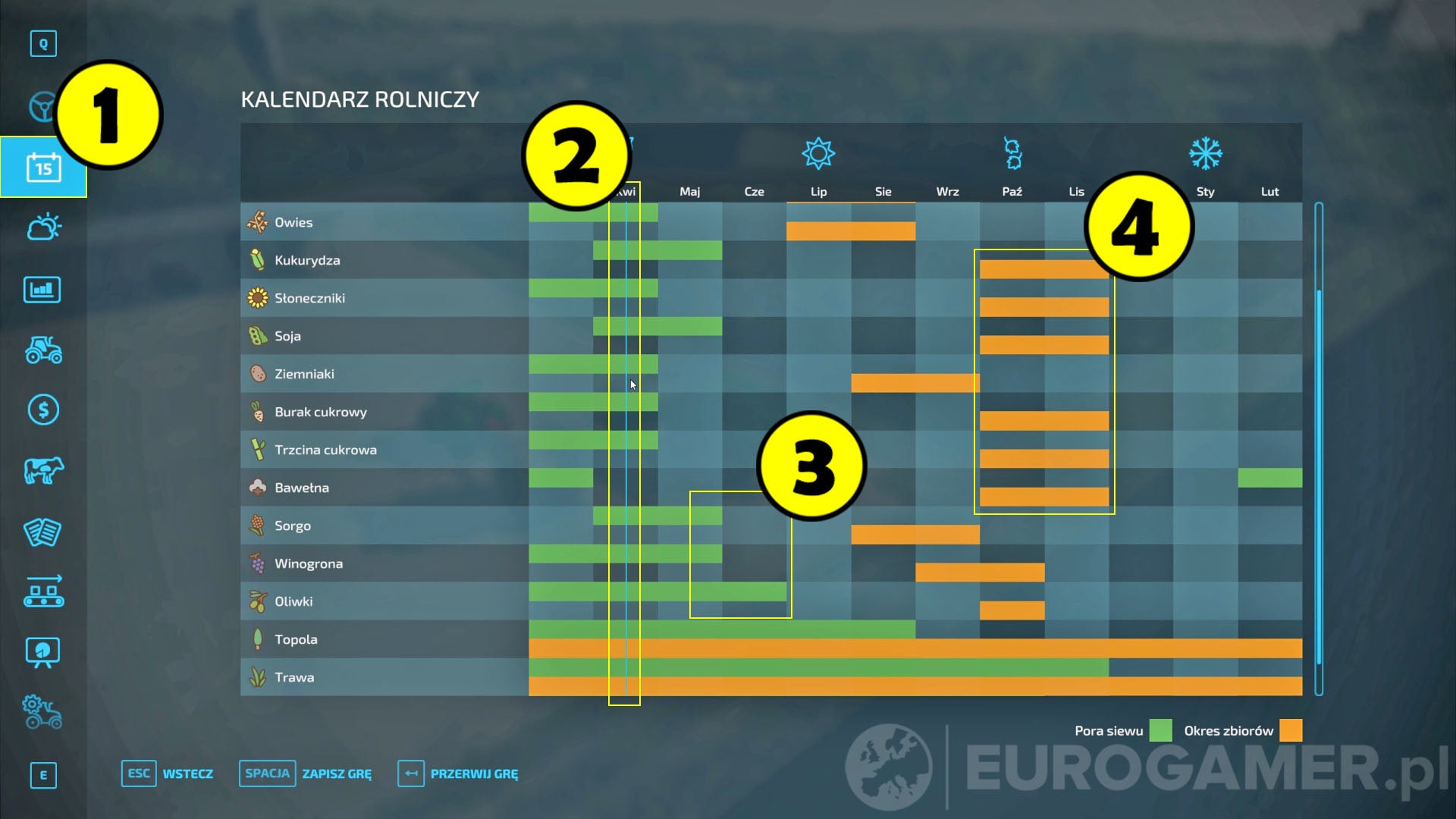 Farming Simulator 22 - kalendarz rolniczy: kiedy wysiewać rośliny ...