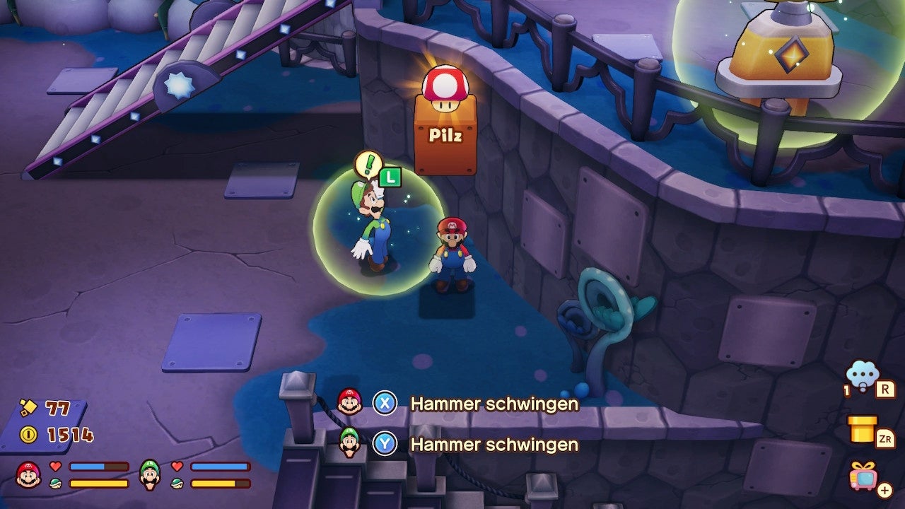 Mario & Luigi Brothership: Gigaleuchtturminsel, Turm zum Leuchten ...