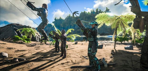 Ark: Survival Evolved's New Grappling Hooks, Anti-Cheat | Rock Paper ...