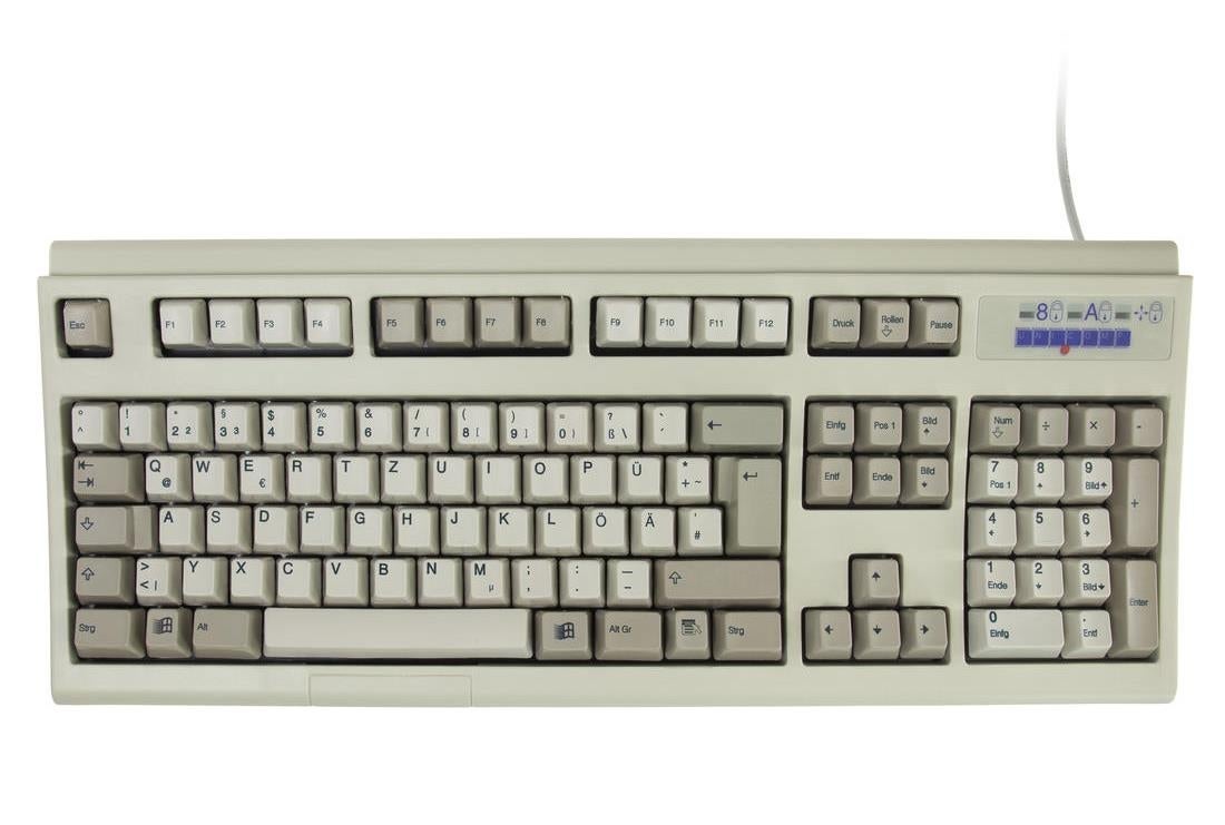 Unicomp Buckling Spring Ultra Classic White (Model M) Keyboard - Test ...