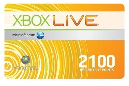 Xbox 360 Microsoft Points List