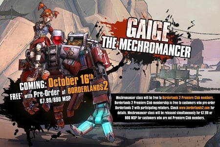 Borderlands 2 Mechromancer class releases today | Eurogamer.net