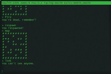 Text-Based Multiplayer Shooter is exactly what it sounds like ...