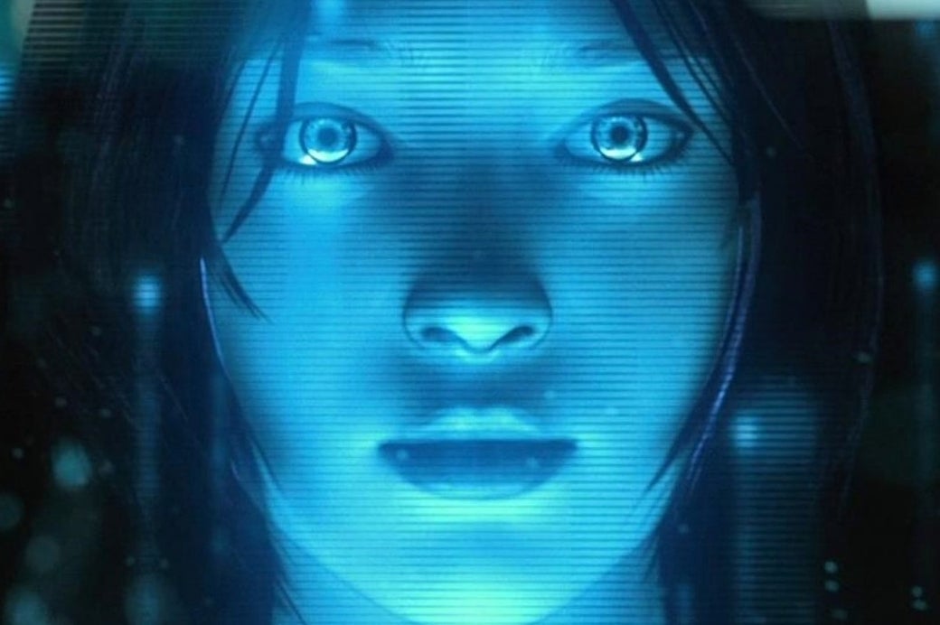 Teléfono De Windows Halo Cortana Windows Planta Cara A Siri Con