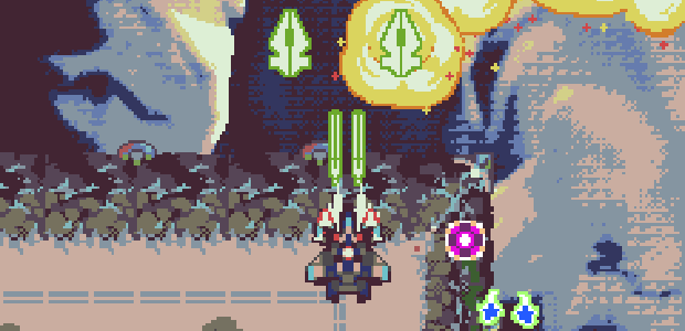 Blue Revolver Brings Retro Shmup Shenanigans | Rock Paper Shotgun