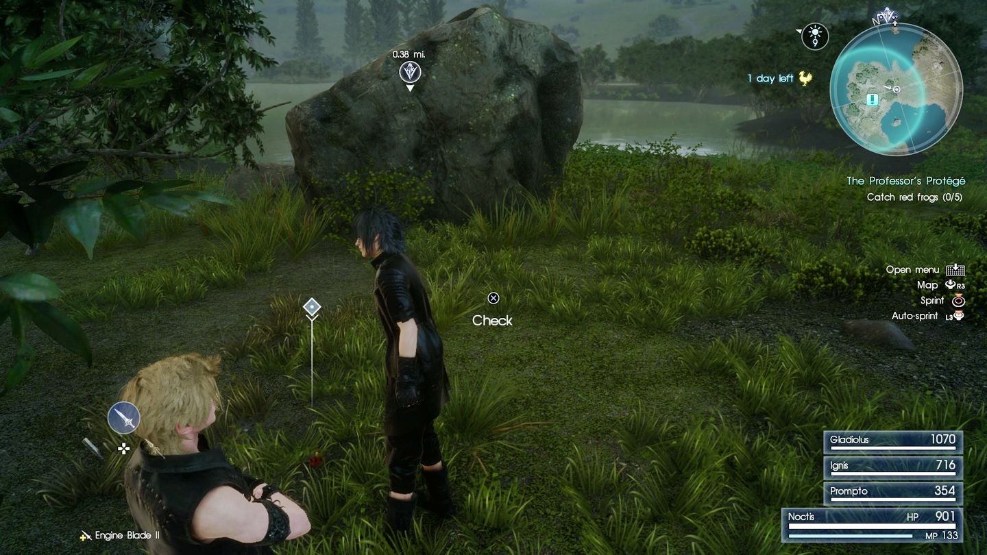Final Fantasy 15 - The Professor's Protege red frog and yellow frog ...