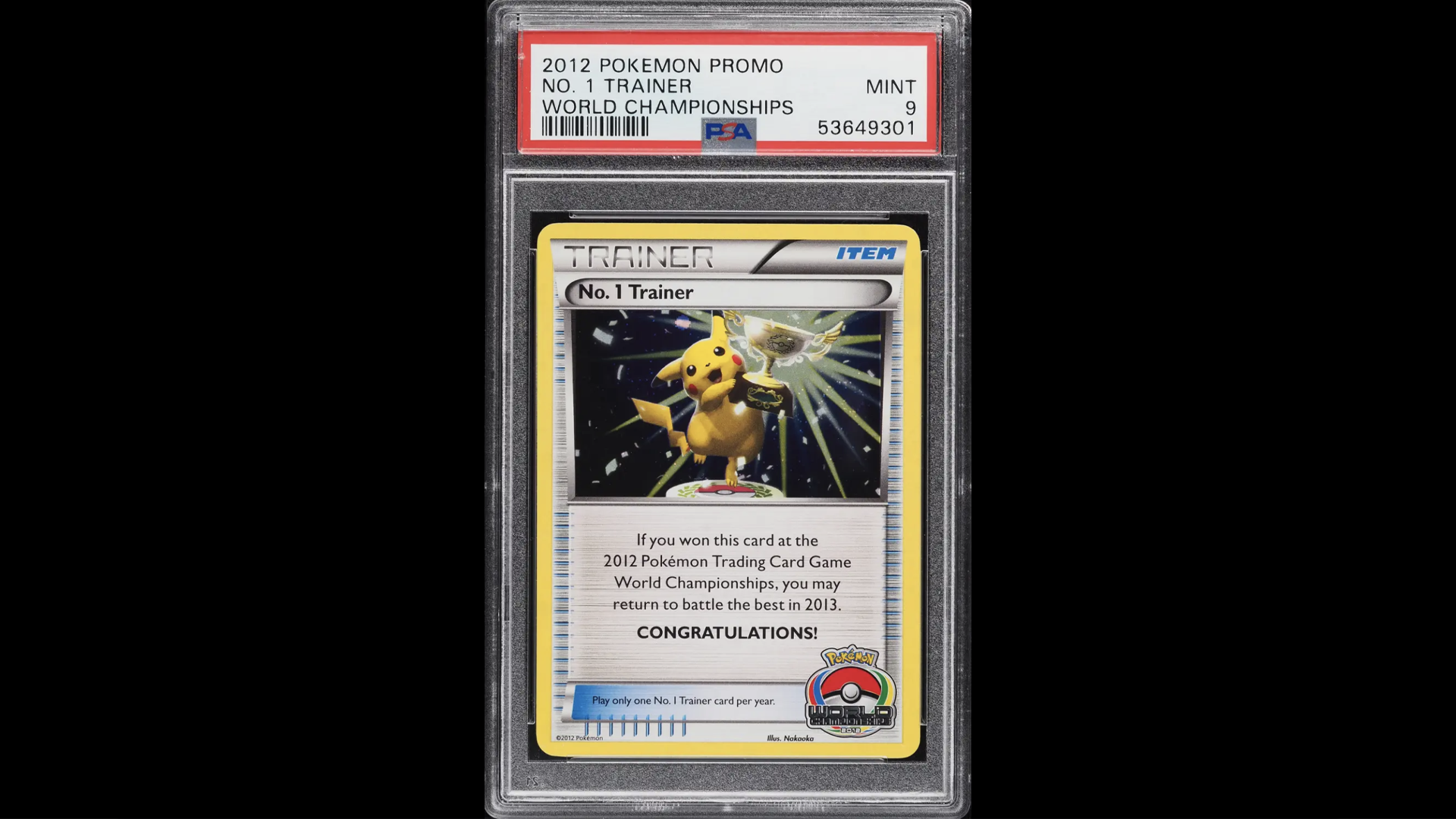 Rare Pokémon card No. 1 Trainer, one of three in existence, appears at ...