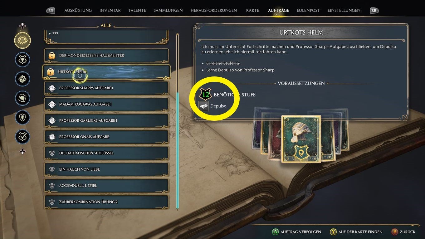 Hogwarts Legacy Aufgaben