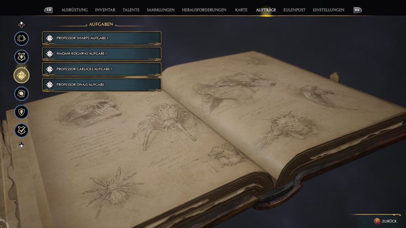 Hogwarts Legacy Aufgaben