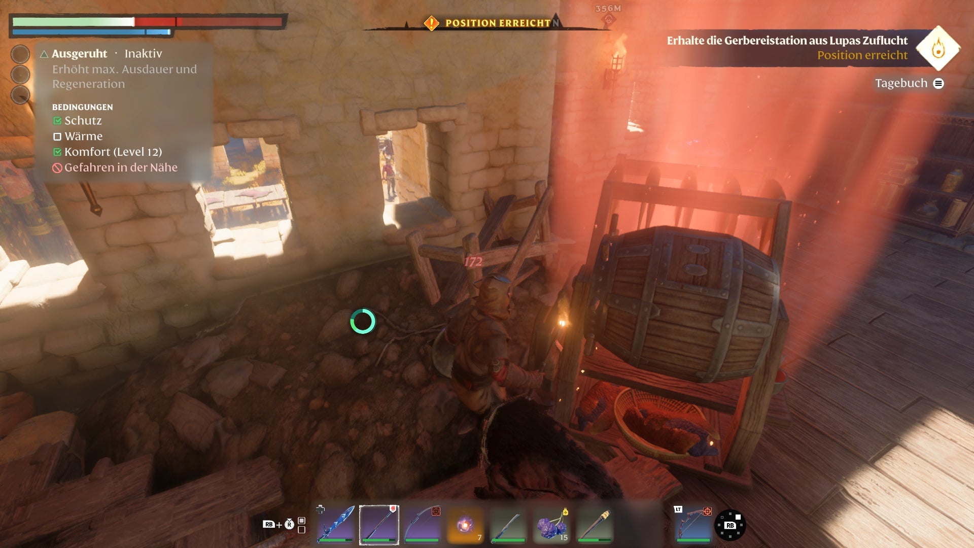 Enshrouded: Gerbereistation benötigt - Rabenblick Bergfried erforschen und Lupas Zuflucht ...