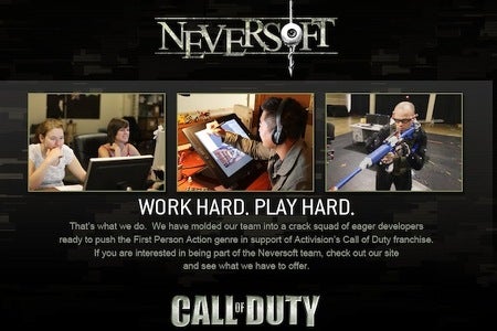 Neversoft working on Call of Duty content | GamesIndustry.biz