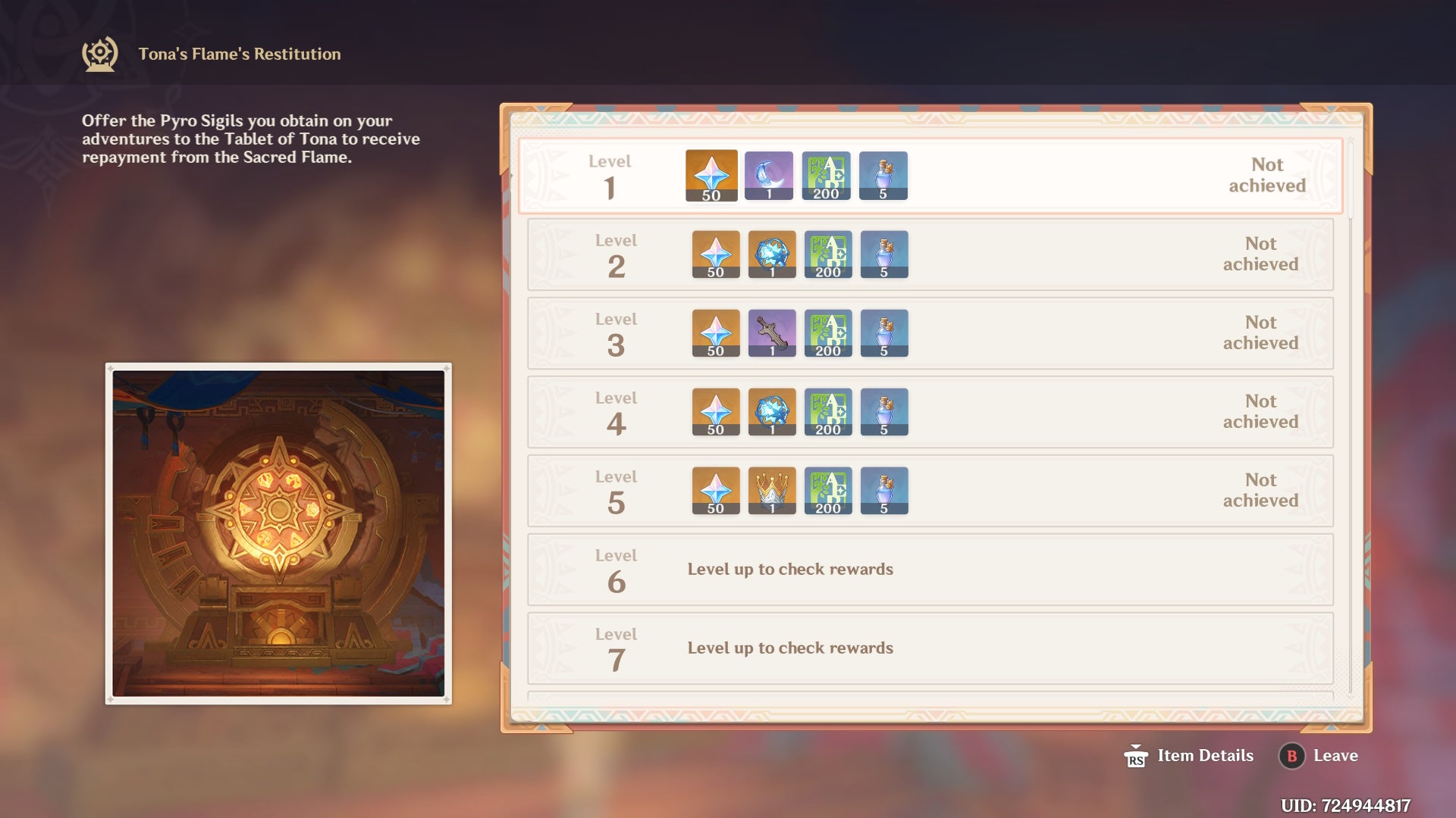 How to unlock Tona's Flame in Genshin Impact, all Tona's Flame rewards ...