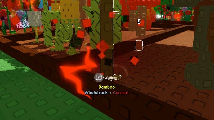 Bamboo with Corrupt mutation in Grow a Garden.
