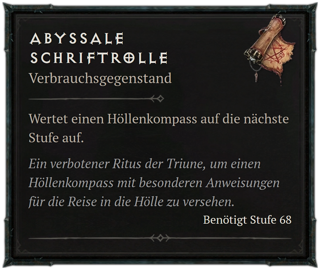 Diablo 4: Höllenhorden Kompasse & Abyssale Schriftrollen finden, farmen und aufwerten | Eurogamer.de