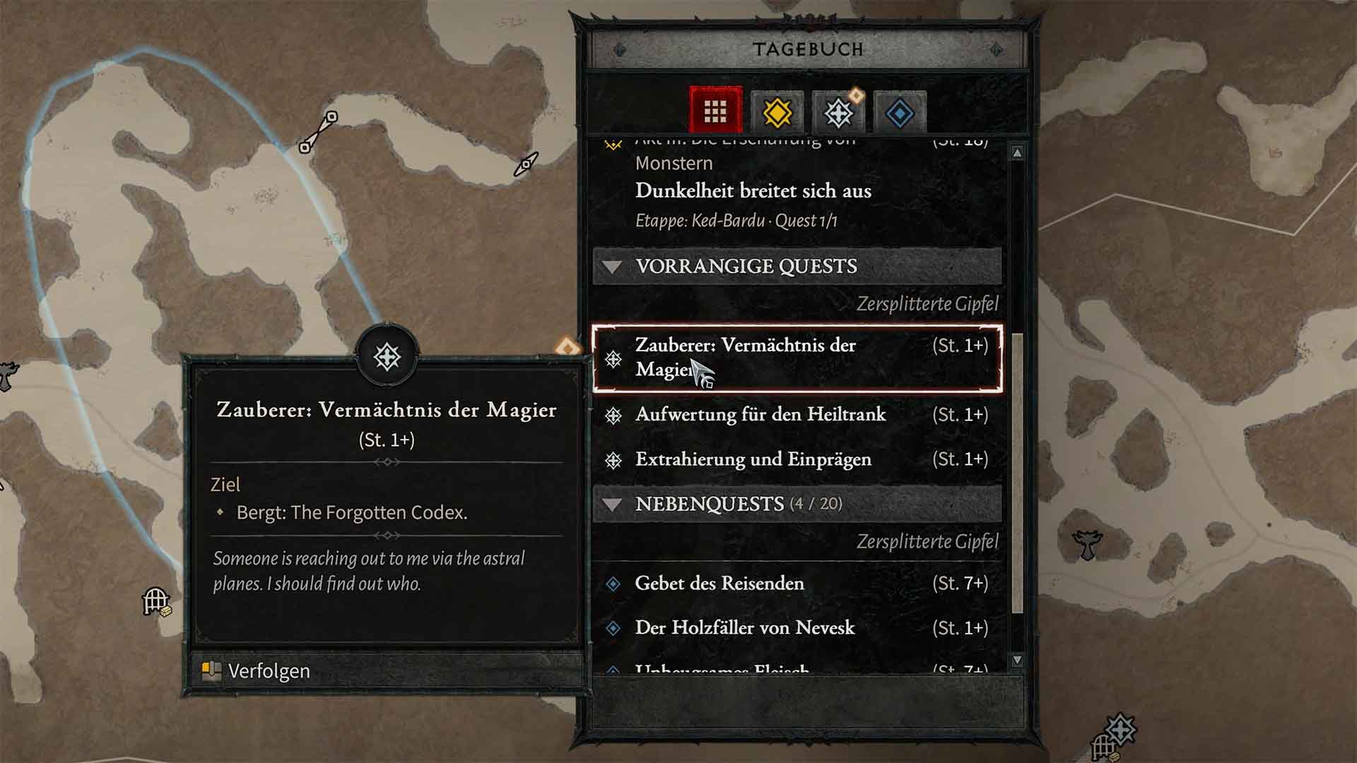 Diablo 4: Tagebuch – Questlog per Hotkey öffnen & Symbole und Arten von ...