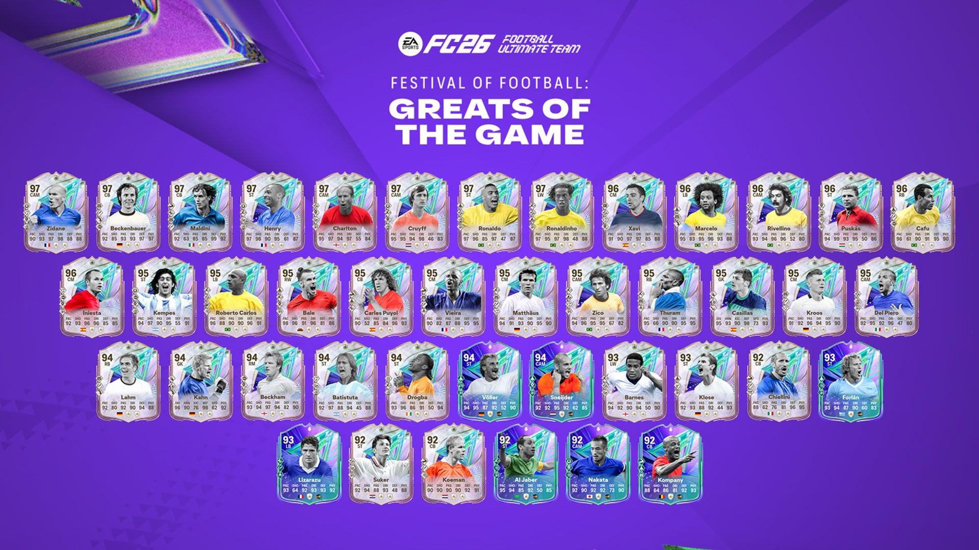 EA FC 26: Greats of the Game – Alle Leaks und Infos zum Promo-Start ...