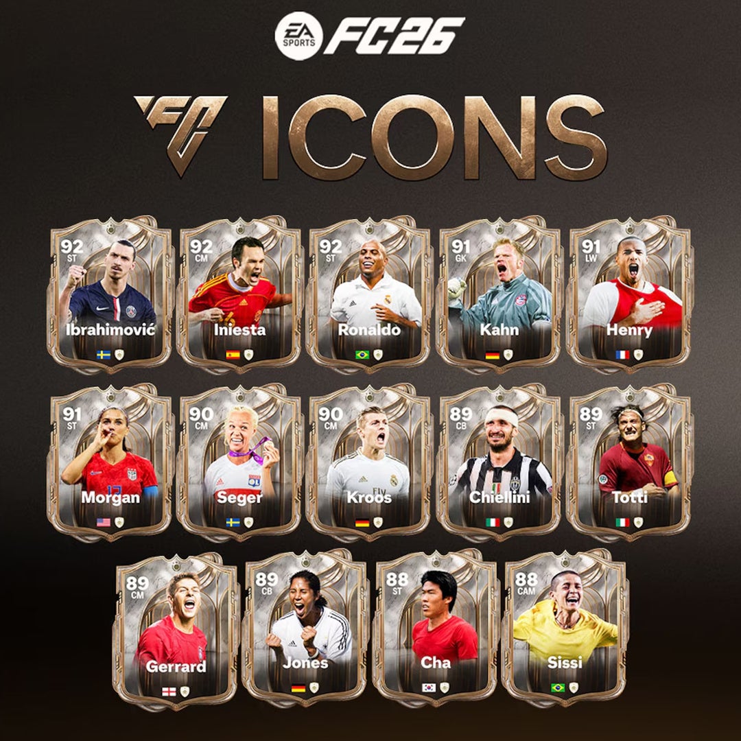 EA FC 26 Icons: Alle Ikonen und ihre Werte in Ultimate Team | Eurogamer.de
