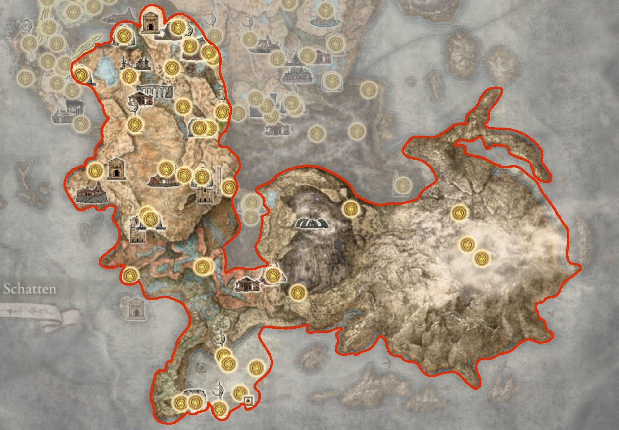 Elden Ring: Shadow of the Erdtree - Grabfeld-Ebene: Karte, alle Orte ...