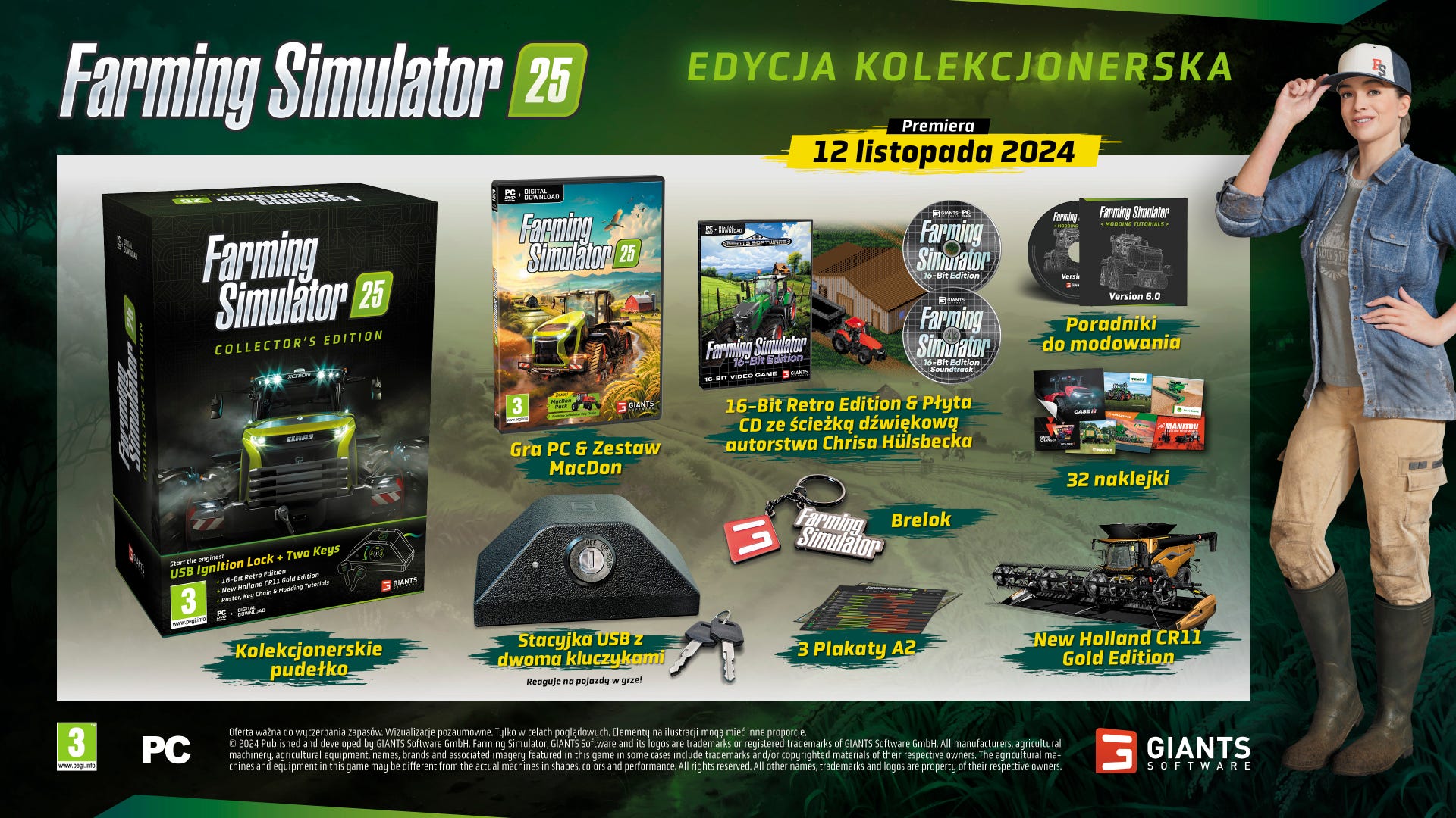 Farming Simulator 25 Zapowiedziane W Kolekcjonerce Działająca Stacyjka
