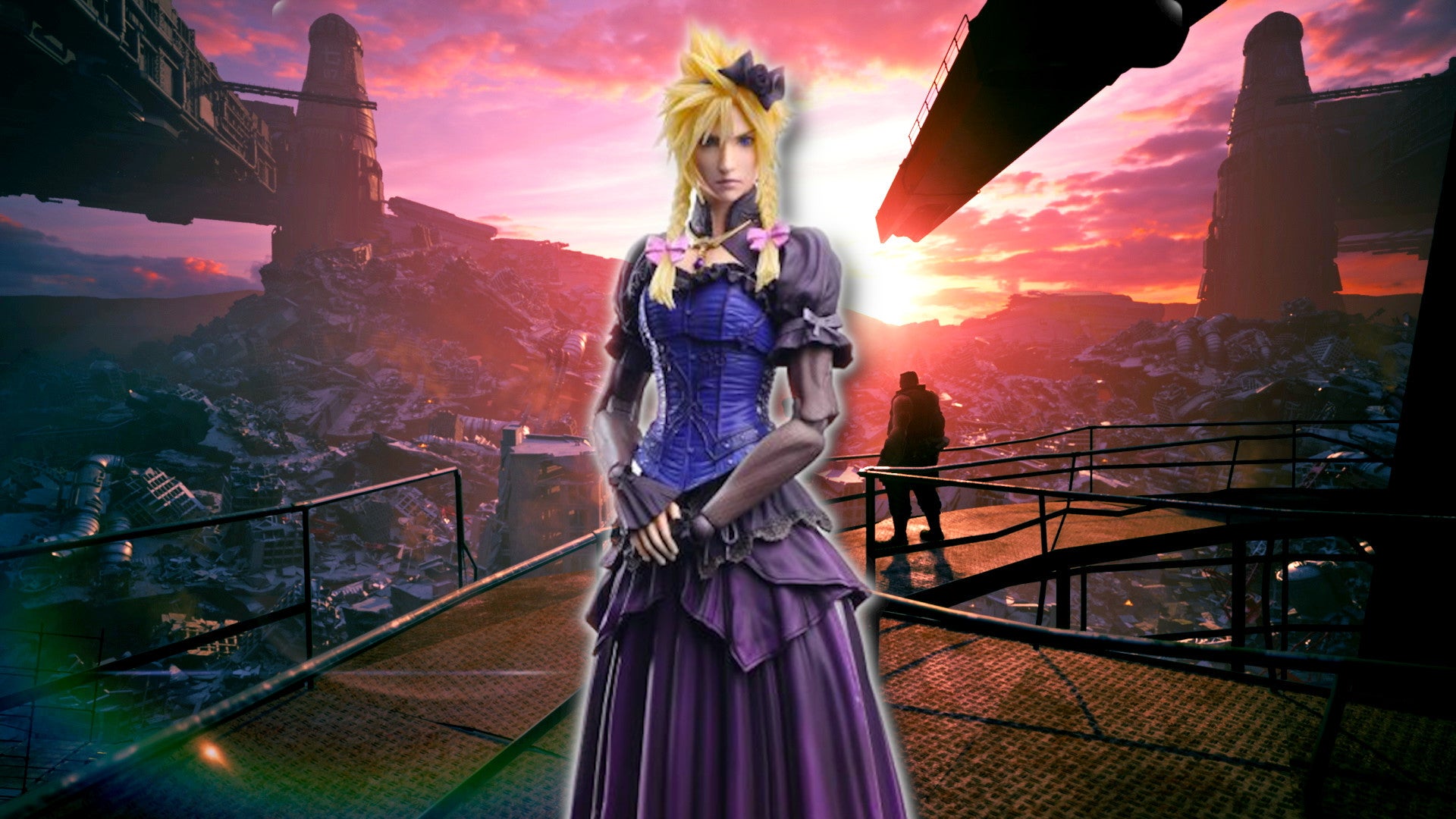 Cloud Strife Classic Battle Pose | Cloud Strife From The New Final