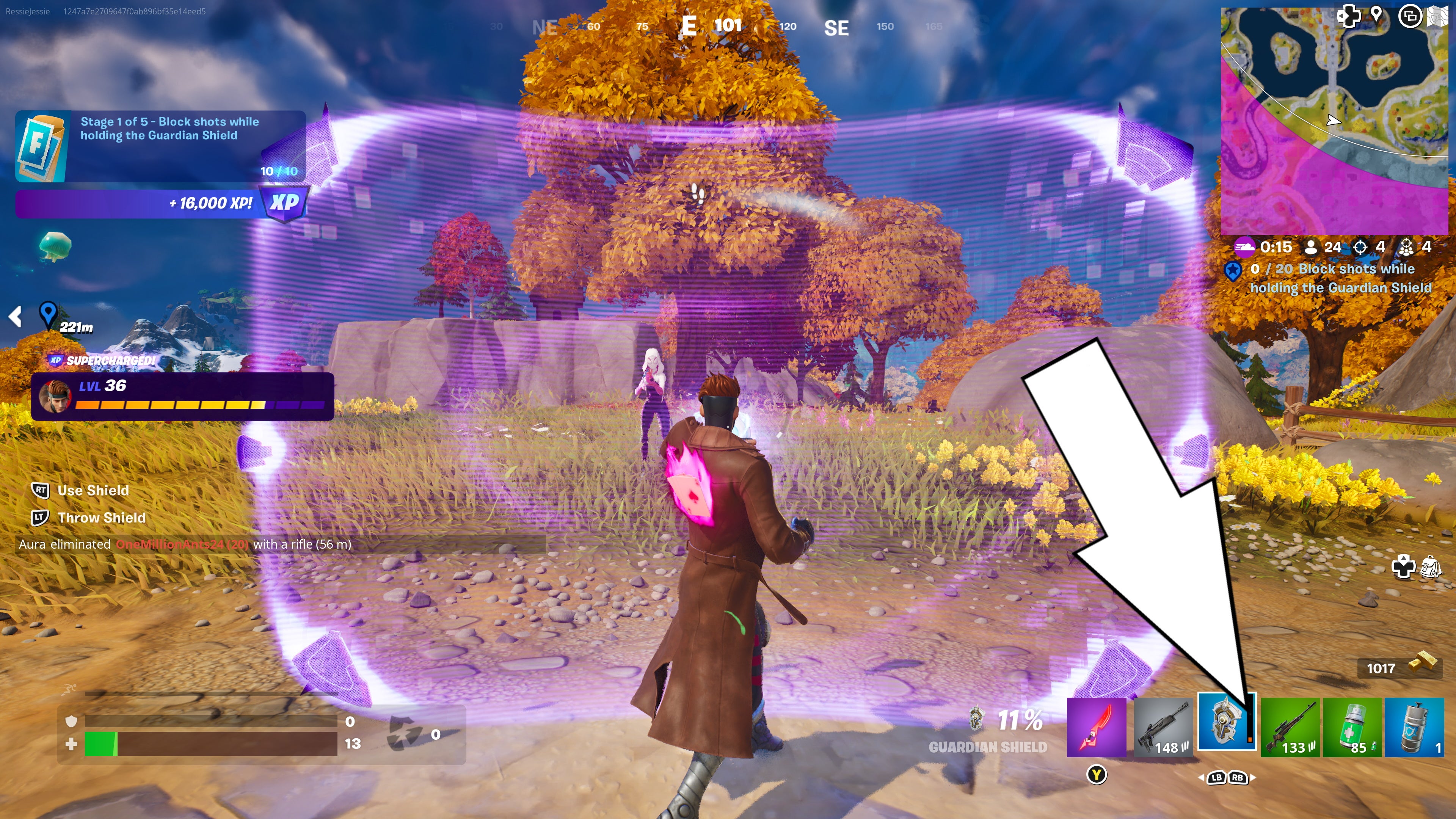 Fortnite Guardian Shield locations and how to block shots while holding ...