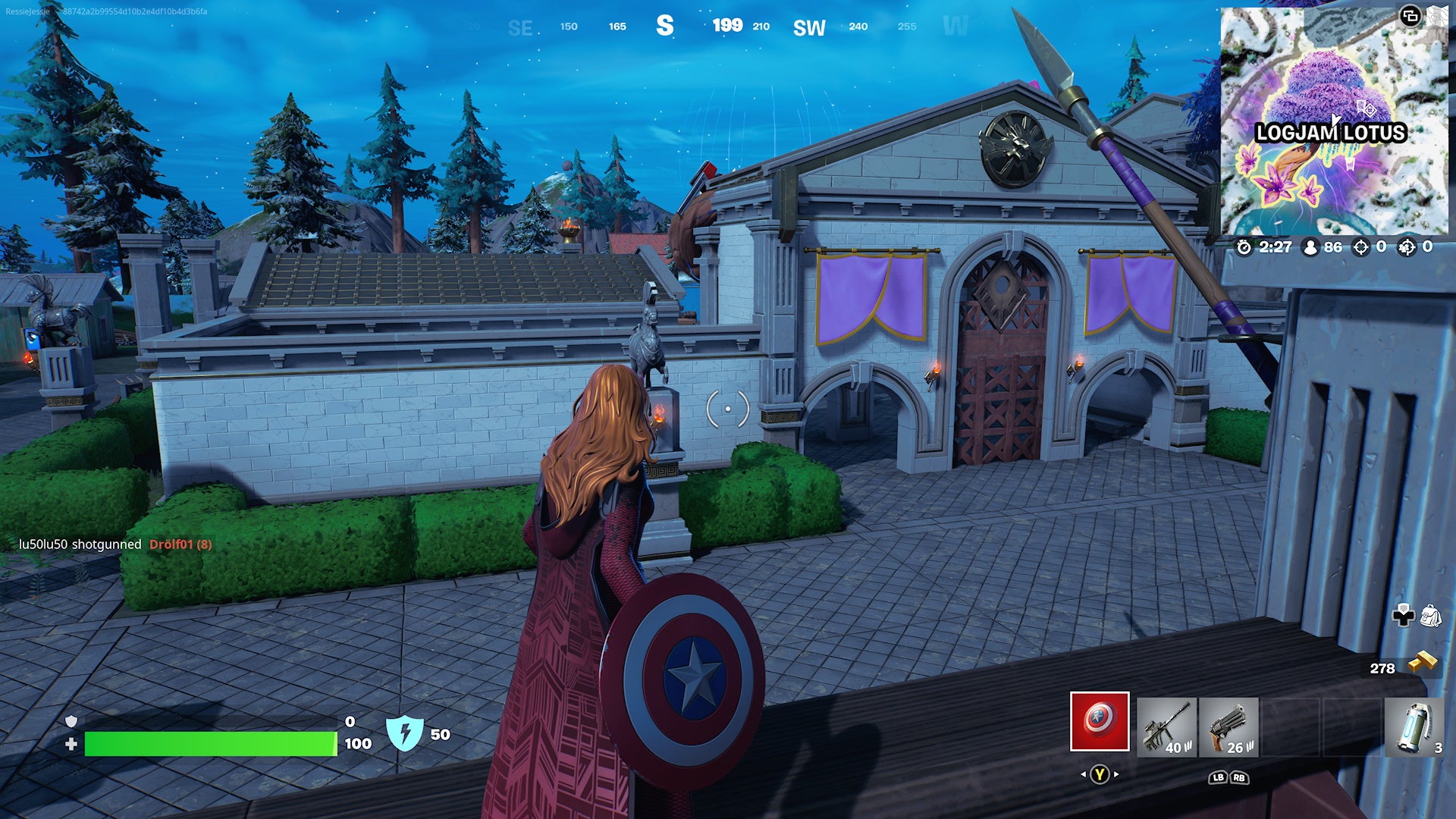 Fortnite Logjam Lotus rotating location explained | Eurogamer.net