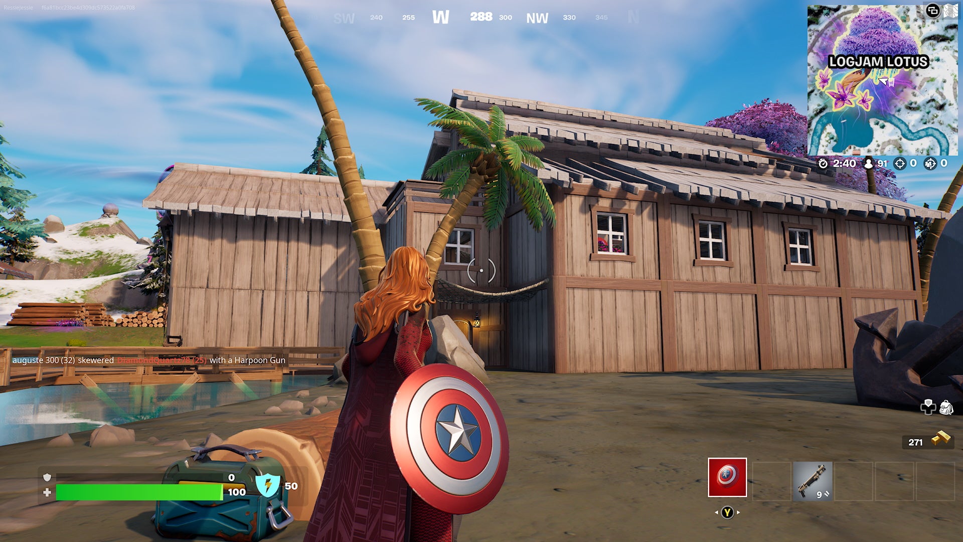 Fortnite Logjam Lotus rotating location explained | Eurogamer.net