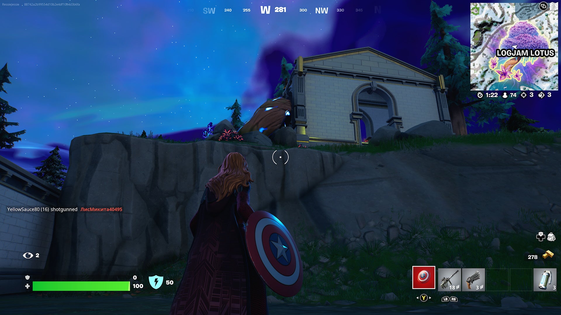 Fortnite Logjam Lotus rotating location explained | Eurogamer.net