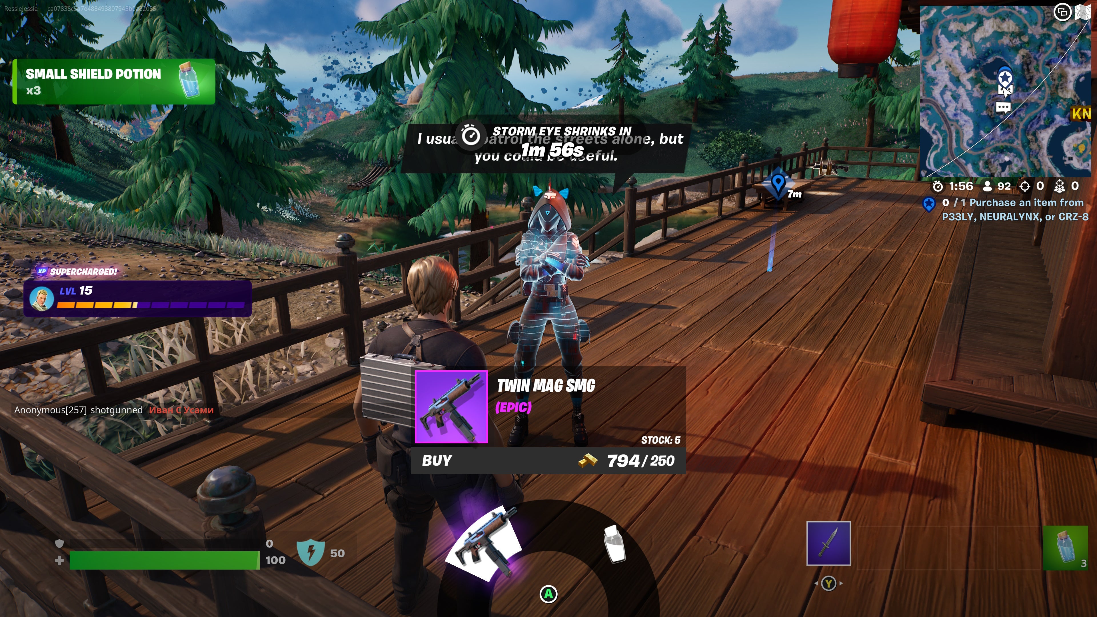 Fortnite P33ly, Neuralynx, and CRZ-8 locations and purchase items list ...