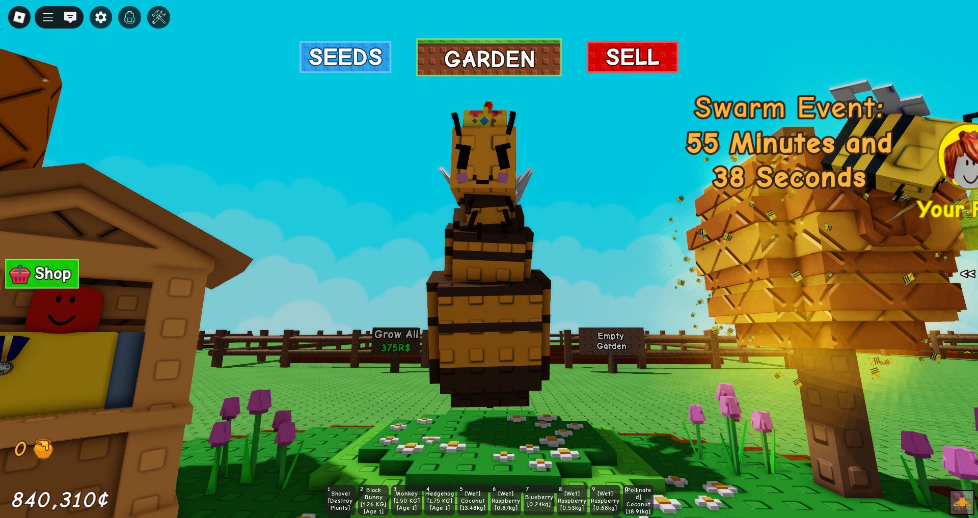 Bee update in Grow a Garden, including Queen Bee and Swarm event ...