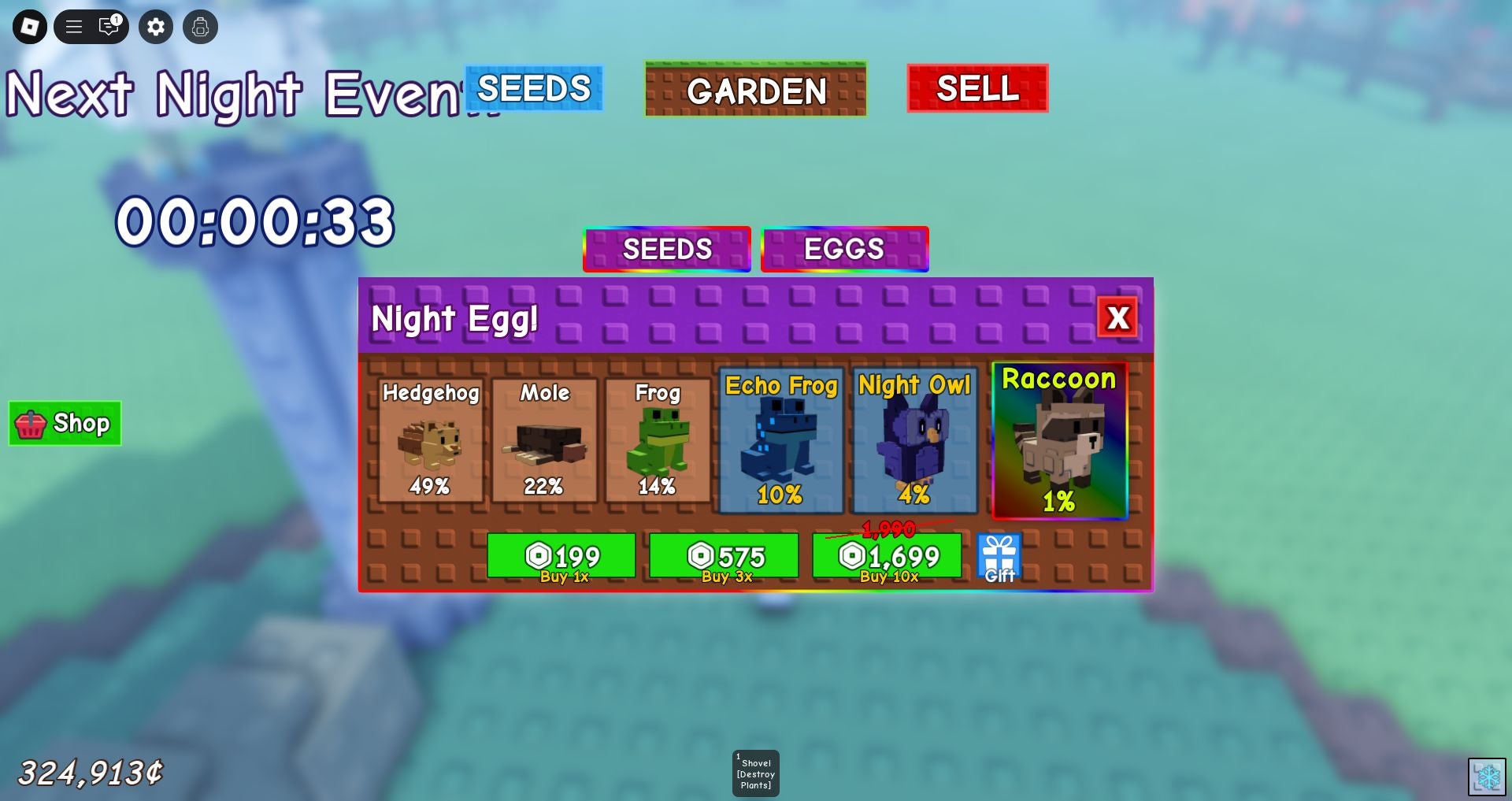 Grow a Garden Lunar event and Wise Old Owl Lunar Glow quest rewards ...