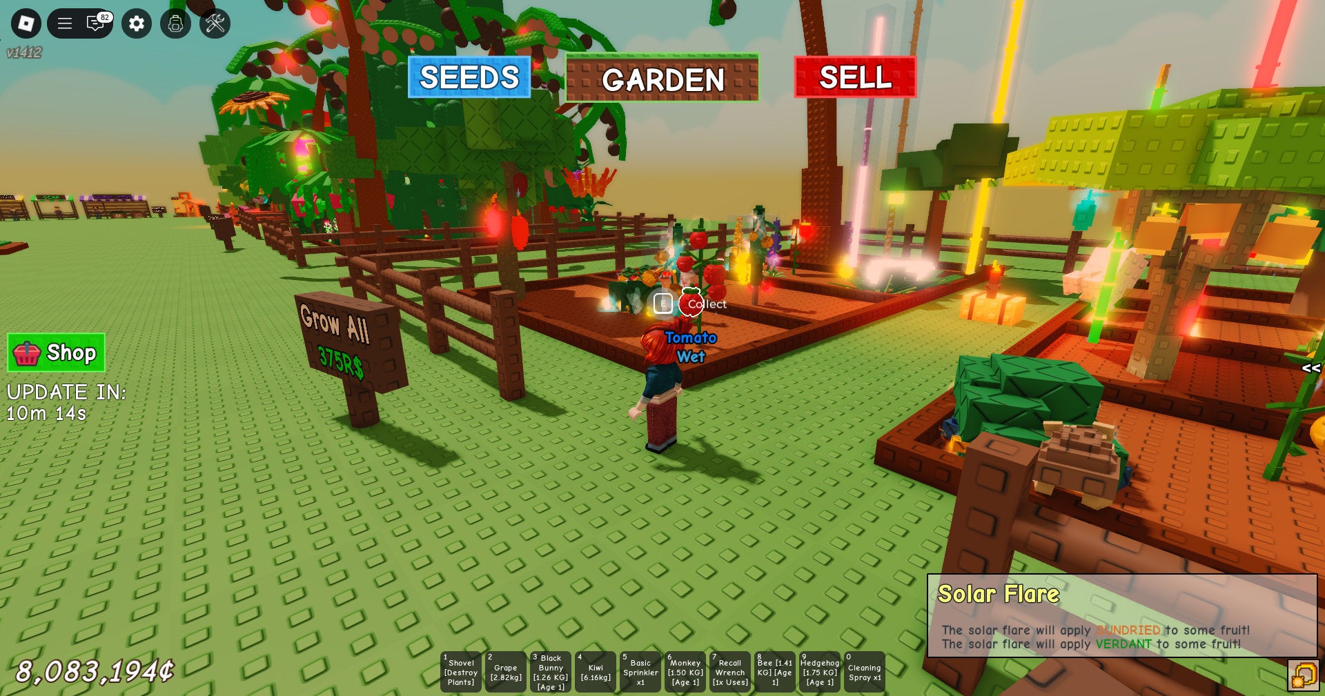 Grow a Garden Solar Flare | Eurogamer.net