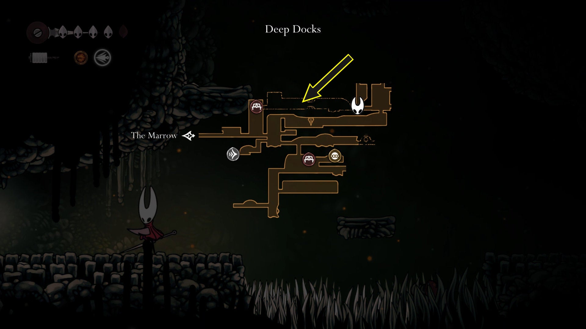 Hollow Knight Silksong - druga część The Marrow, droga do Deep Docks ...
