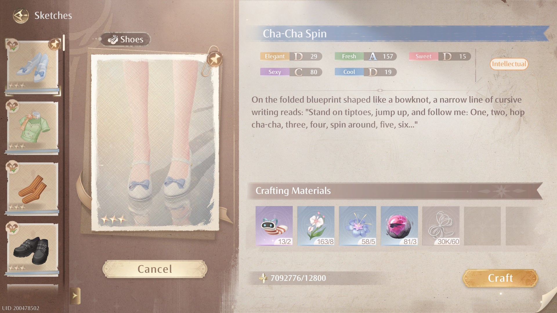 How to get and craft Cha-Cha Spin in Infinity Nikki | Eurogamer.net
