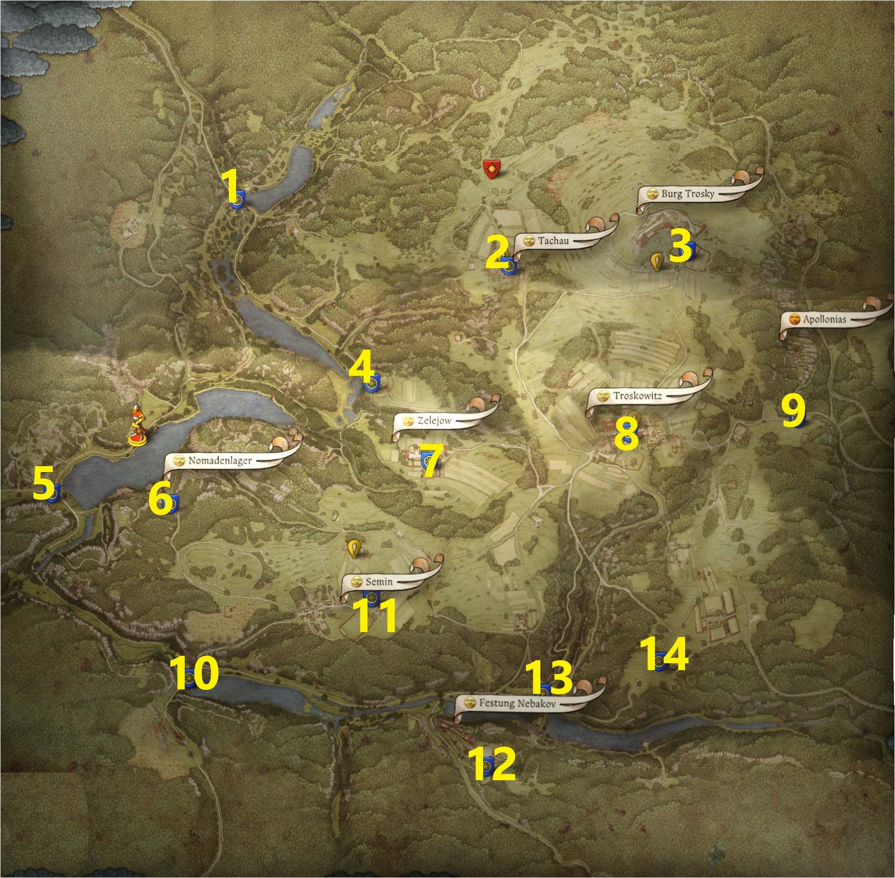 Kingdom Come Deliverance 2: Karte mit allen Orten und wie man sie ...