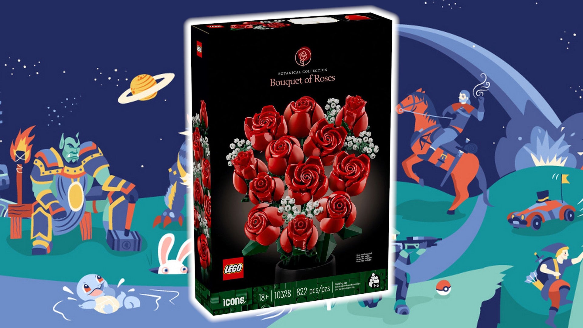 Legos neuer Rosenstrauß geht definitiv nicht nach wenigen Tagen ein ...