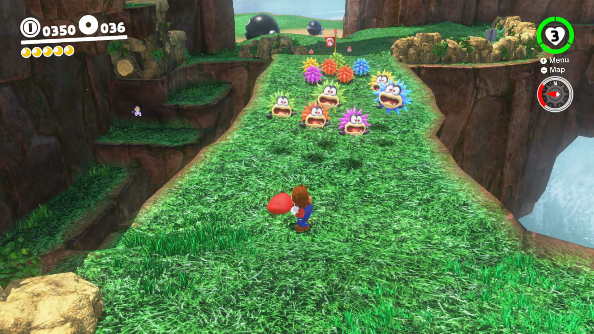 Super Mario Odyssey Cascade Kingdom Moon Locations - All Secrets, Boss ...