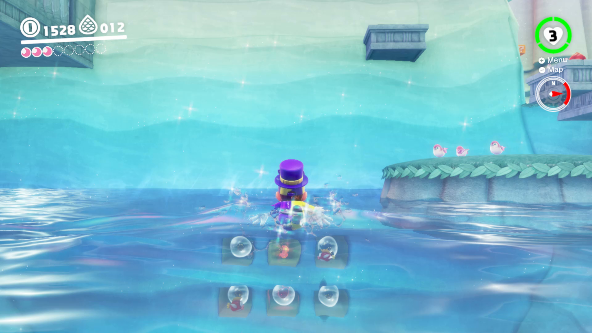Super Mario Odyssey Lake Kingdom Moon Locations - All Secrets, Boss ...