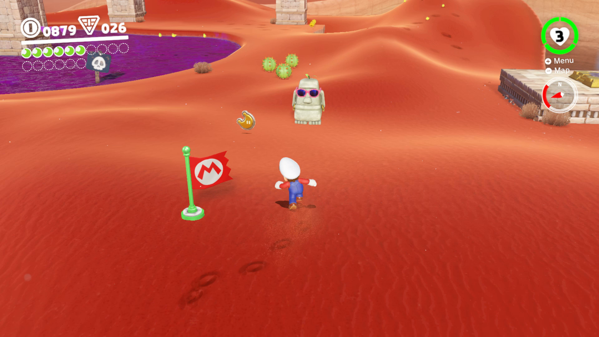 Super Mario Odyssey Sand Kingdom Moon Locations - All Secrets, Boss ...