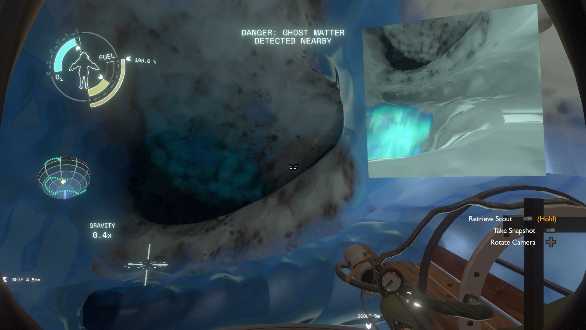 Outer Wilds Interloper - Interloper Core, Frozen Shuttle, Nomai Explorers | VG247