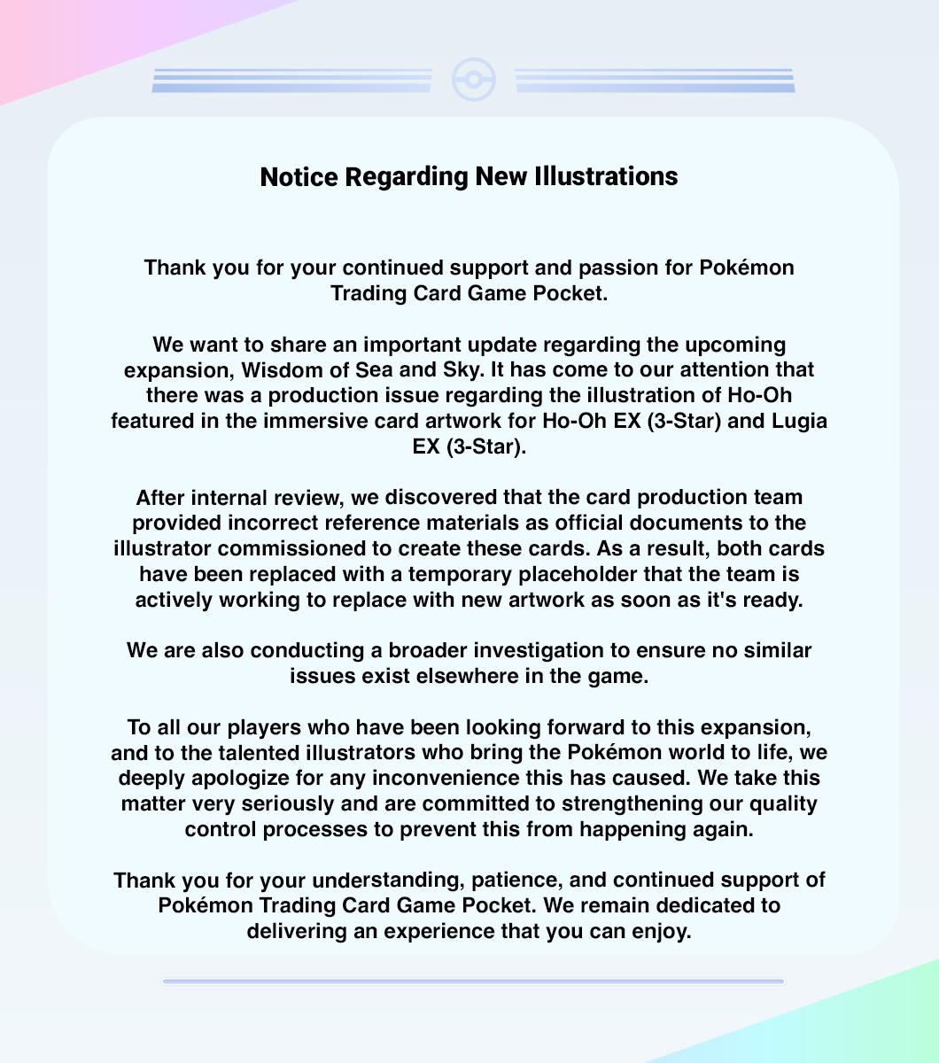 Pokémon TCG Pocket developer apologises "deeply" after players discover ...