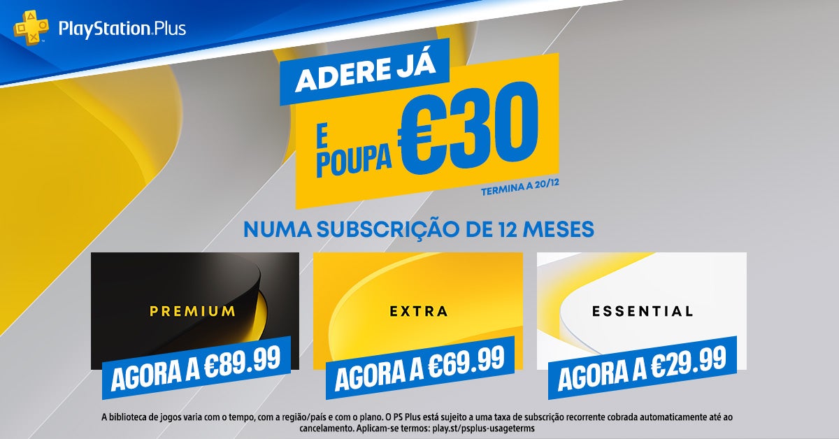 PS Plus anual com desconto de 30 euros | Eurogamer.pt