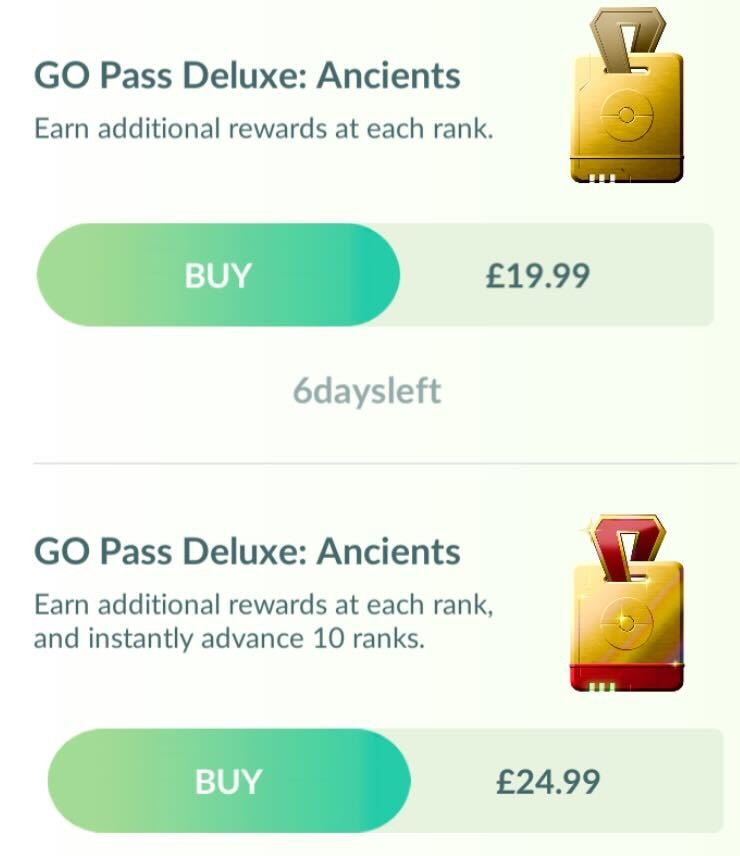Pokémon Go Pass Ancients Recovered rewards | Eurogamer.net