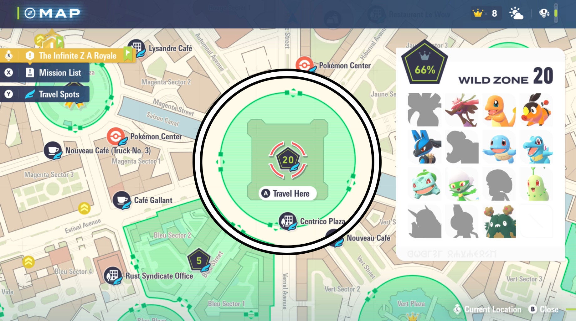 Pokémon Legends Z-A Wild Zone 20: Pokémon, Items and more | Eurogamer.net