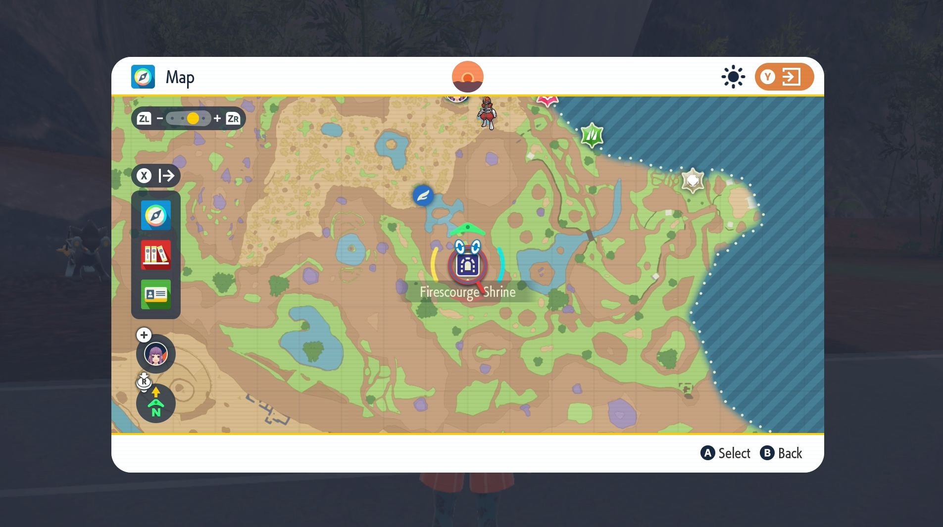 Pokémon Scarlet and Violet blue stake locations and Firescourge Shrine ...